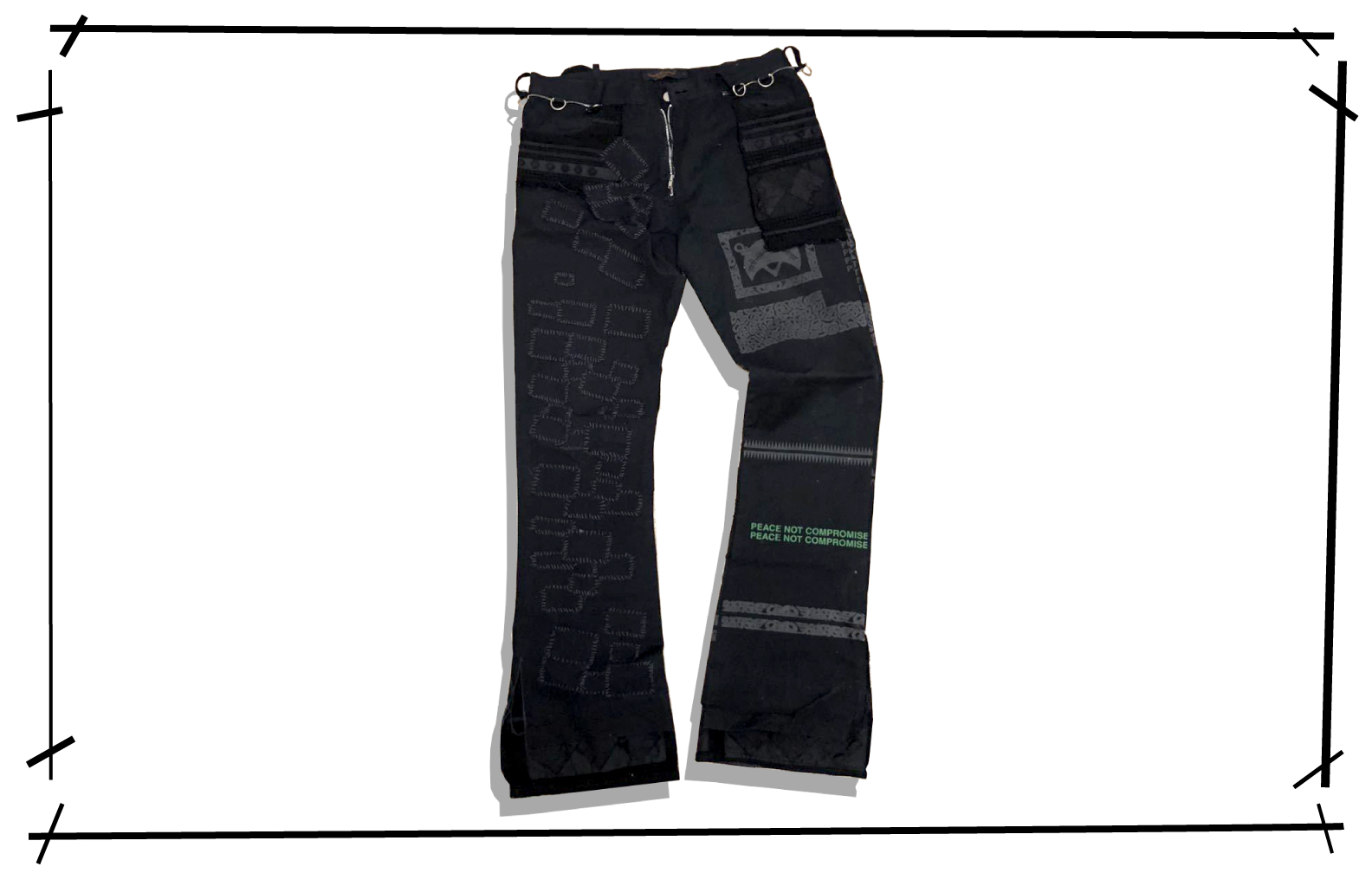 언더커버 크러스트 데님팬츠 블랙 SCAB - 지페리토 라이브러리